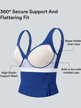 HALARA | Dresses | Halara Easy Peezy Royal Blue Mini Tennis Dress ...
